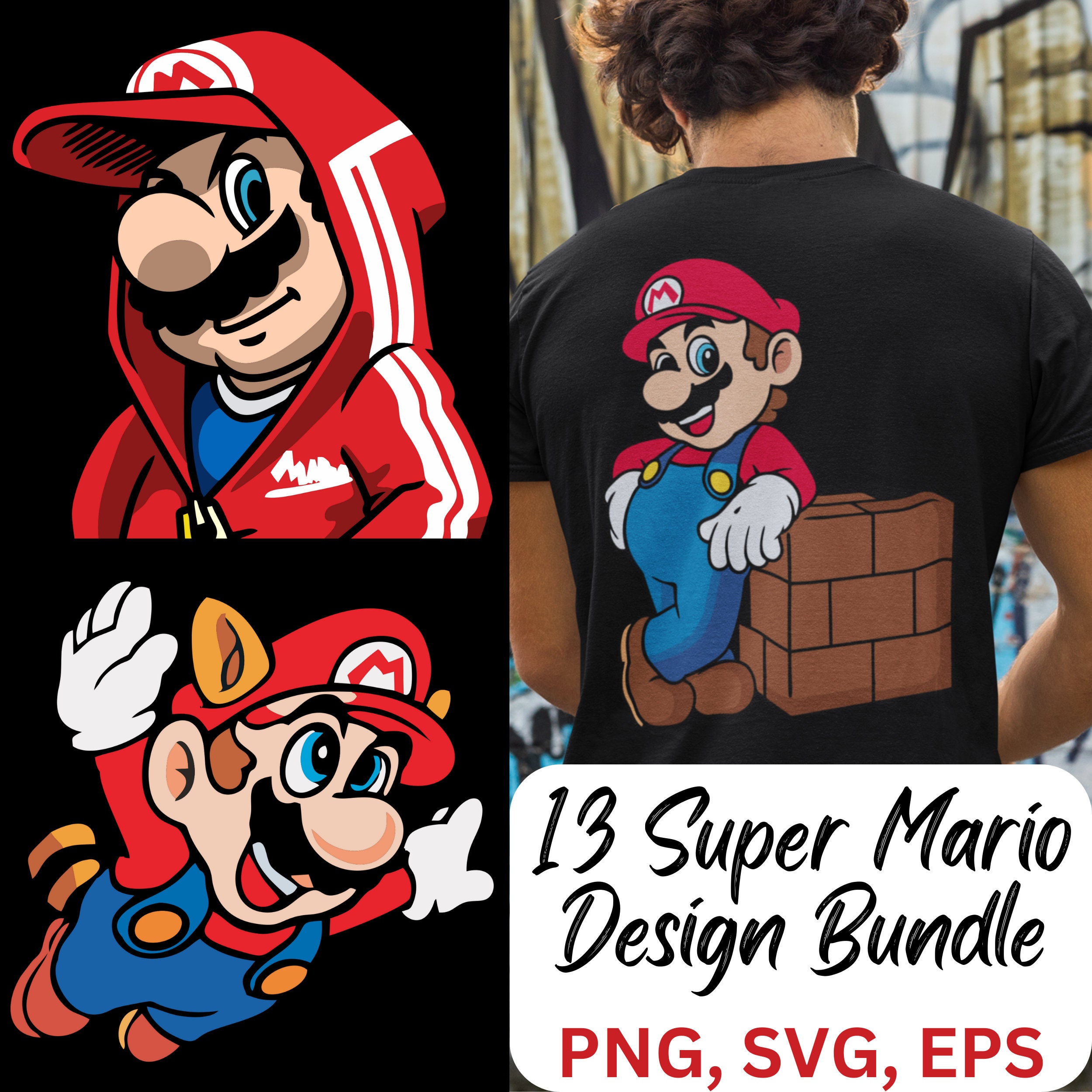 50 Premium Design Instant Download Friends Design Super Mario Bundle ...