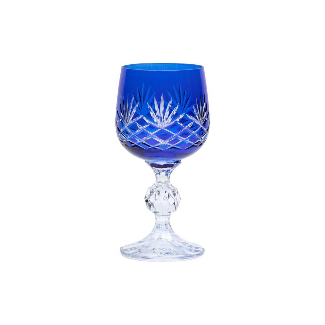 Colorful Crystal Vintage Crystal Wine Glasses Bohemian Style Colored Unique Wine Glasses Etsy
