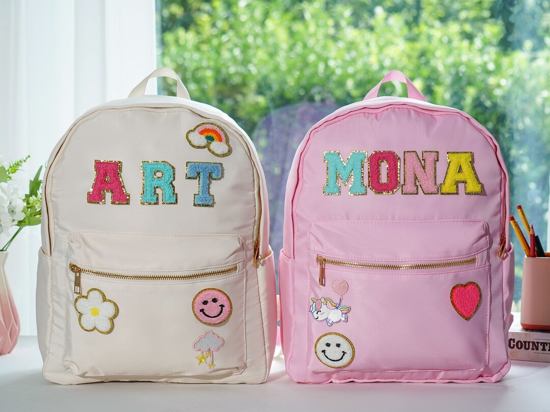 Custom School Nylon Backpack-personalized Bag-back to School - Etsy Canada