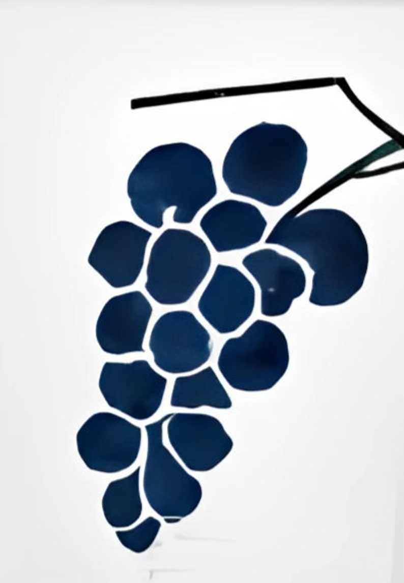 Grapes Art Abstract Watercolor Printable Wall Decor - Etsy