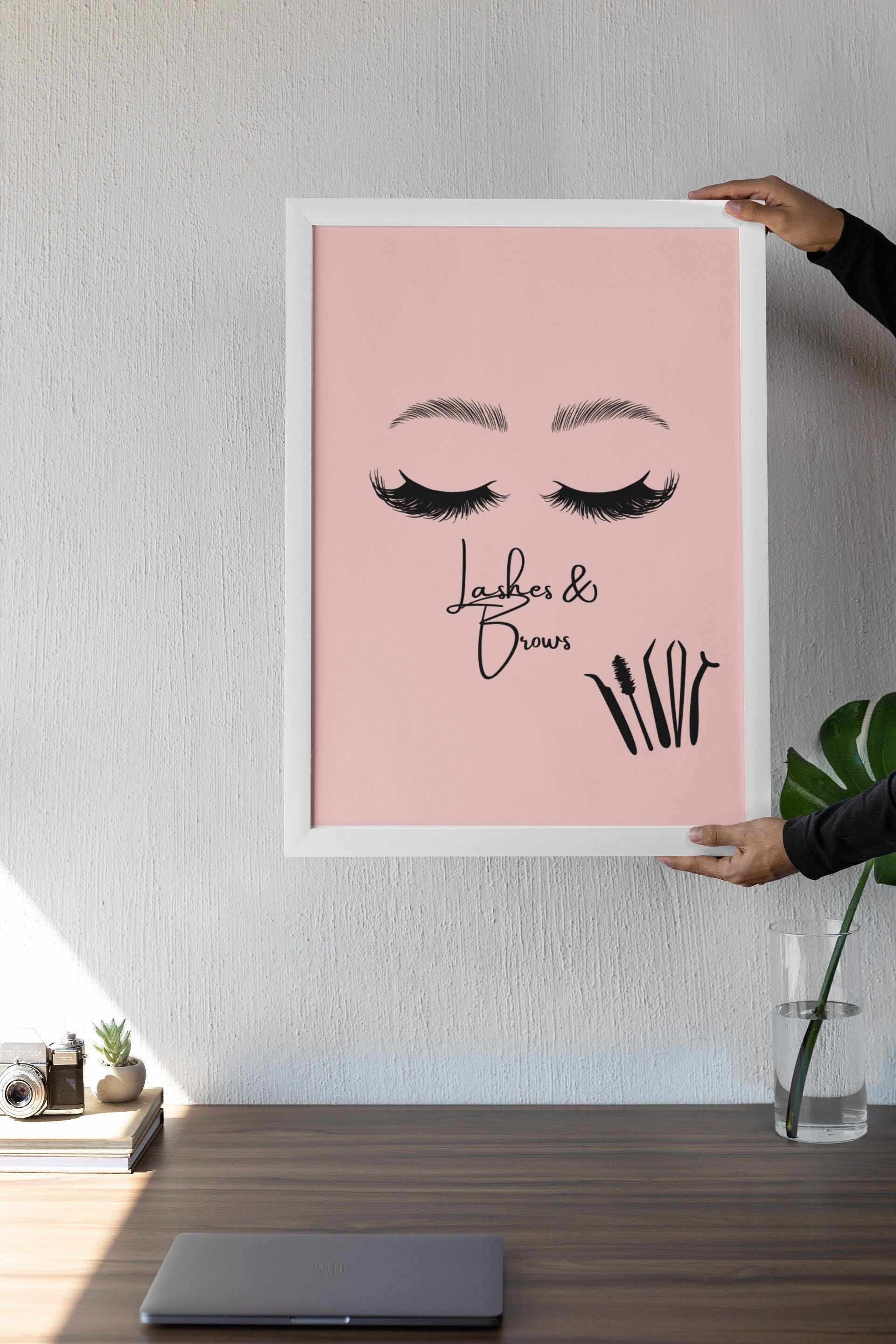 Lash Studio Poster, Cute Pink Poster, Digital Print - Etsy