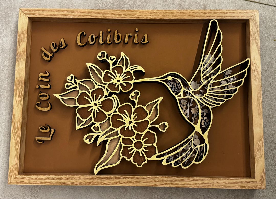 Laser Cut and Hand Painted Hummingbirds - Etsy