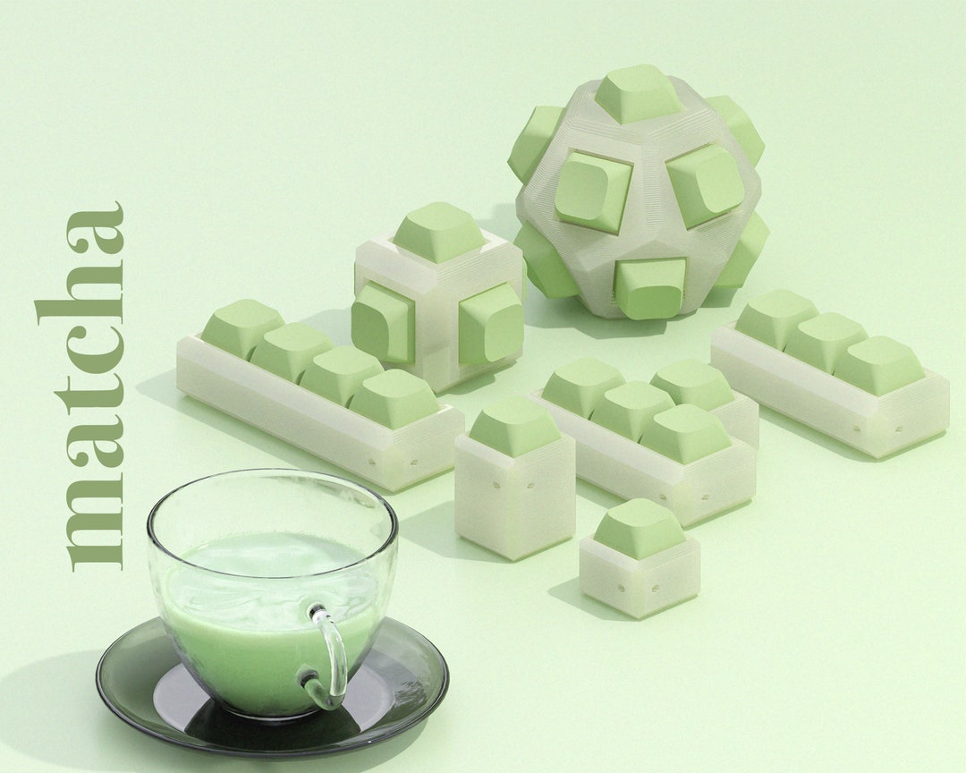 Matcha Mechanical Fidgets, Green Keycaps, Anxiety Stress Relief - Etsy