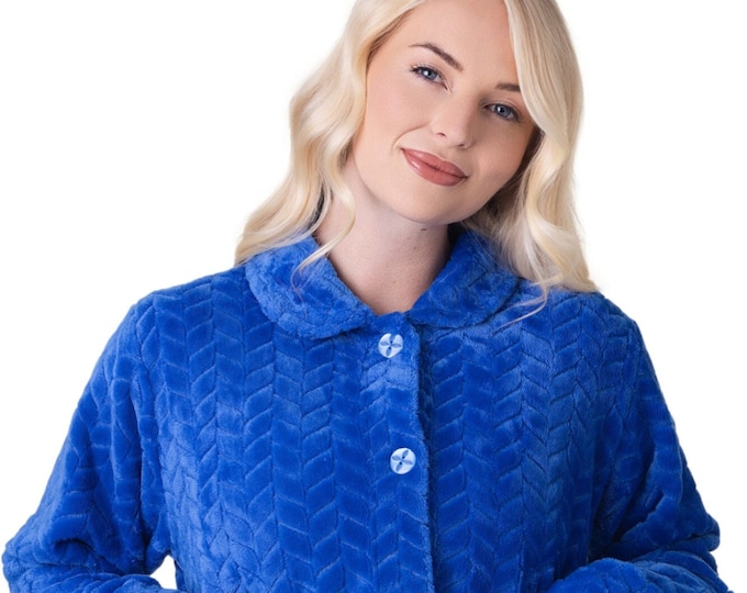 Dark Blue Polka Dot Nightgown, Granada Lingerie, Size Medium, Short ...