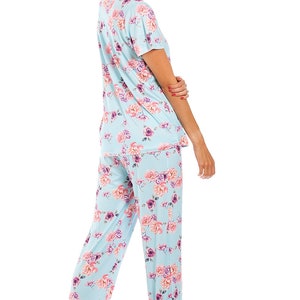 Womens Lightweight Floral Print Short Sleeve Pyjama Set - Etsy