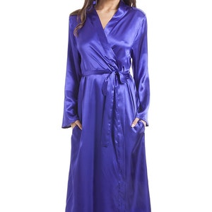 Womens Luxury Satin Dressing Gown - Etsy