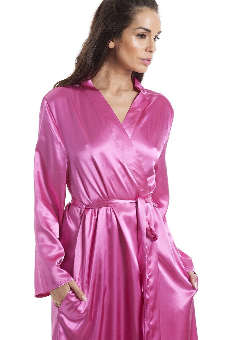 Womens Luxury Satin Dressing Gown - Etsy