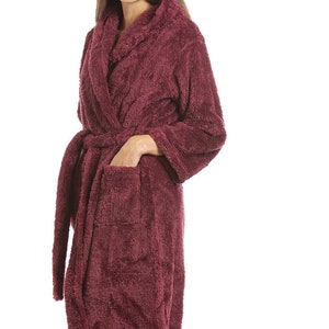 Womens Soft Luxury Fleece Hooded Bathrobe - Etsy