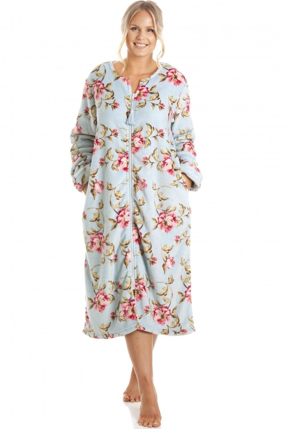 Womens Floral Katie Zip Robes - Etsy