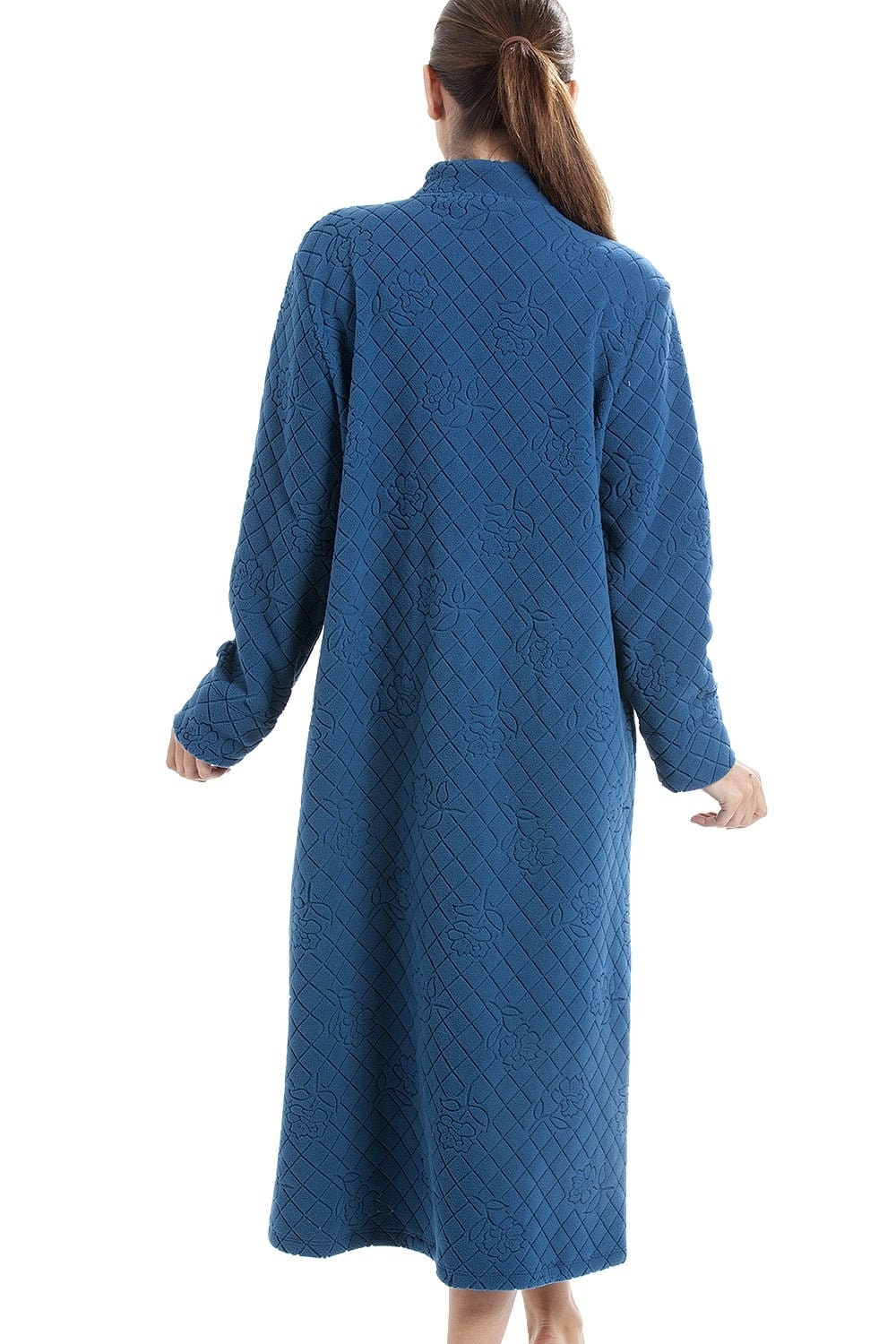 Womens Soft Fleece Floral Button up Housecoat - Etsy