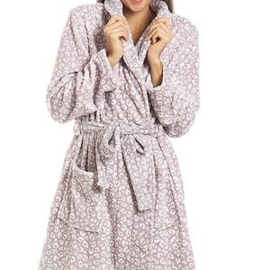 Womens Leopard Print Supersoft Bathrobes - Etsy