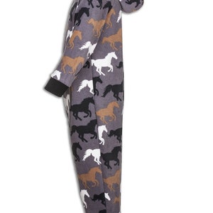 Childrens Horse Print All in One Pyjama Sets - Etsy