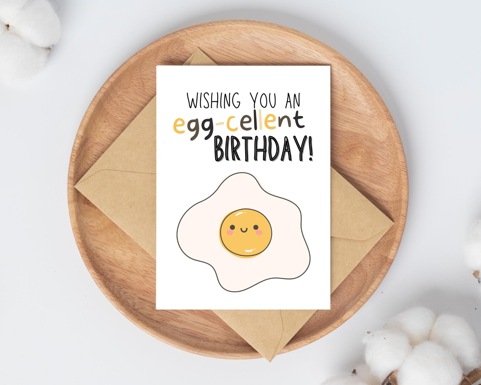 Wishing You an Egg-cellent Birthday Card Printable Pun - Etsy