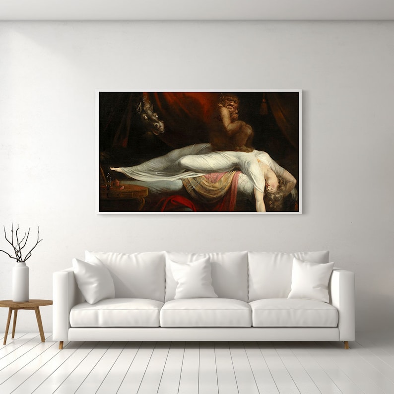 The Nightmare by Henry Fuseli - Iconic Gothic Art Poster, Haunting ...