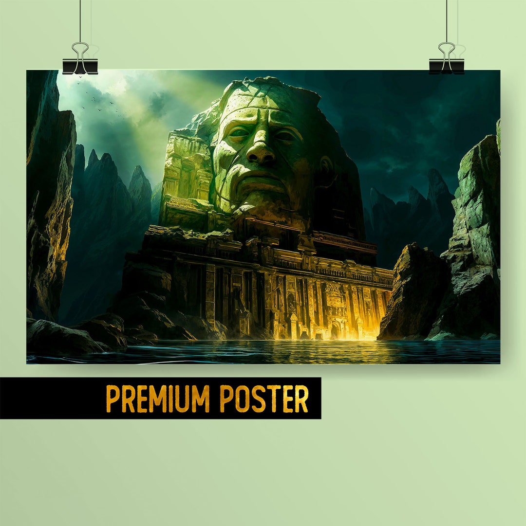 Epic Fantasy Poster - Enigmatic Ancient Temple - Legendary Paint ...