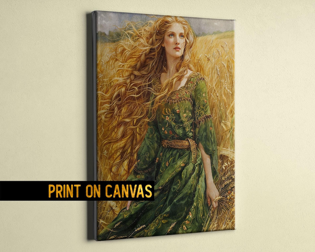 Sif Norse Goddess of Harvest Canvas, Golden Hair, and Fertility, Norse ...