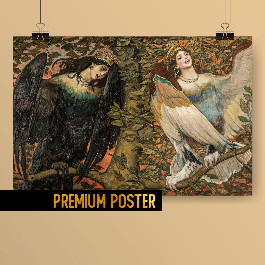Sirin and Alkonost, the Birds of Joy and Sorrow by Viktor Vasnetsov ...