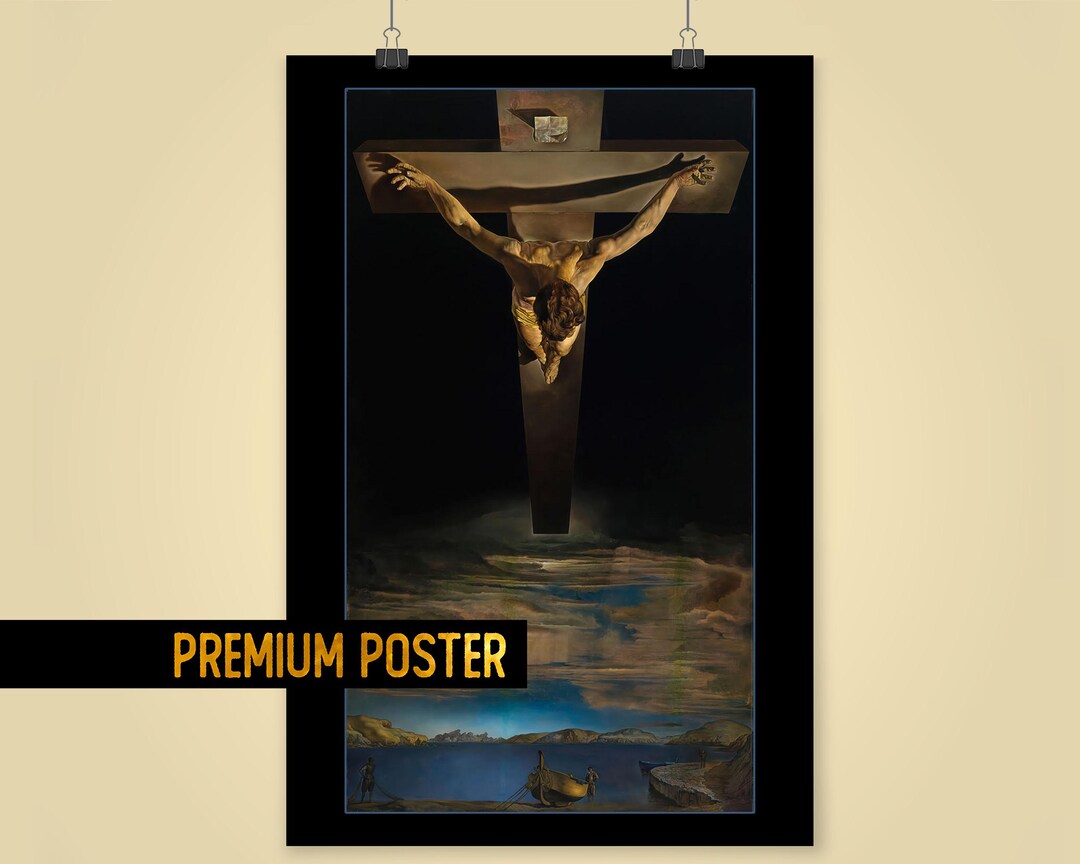 Salvador Dali Christ of Saint John of the Cross Poster, Dali Surrealist ...