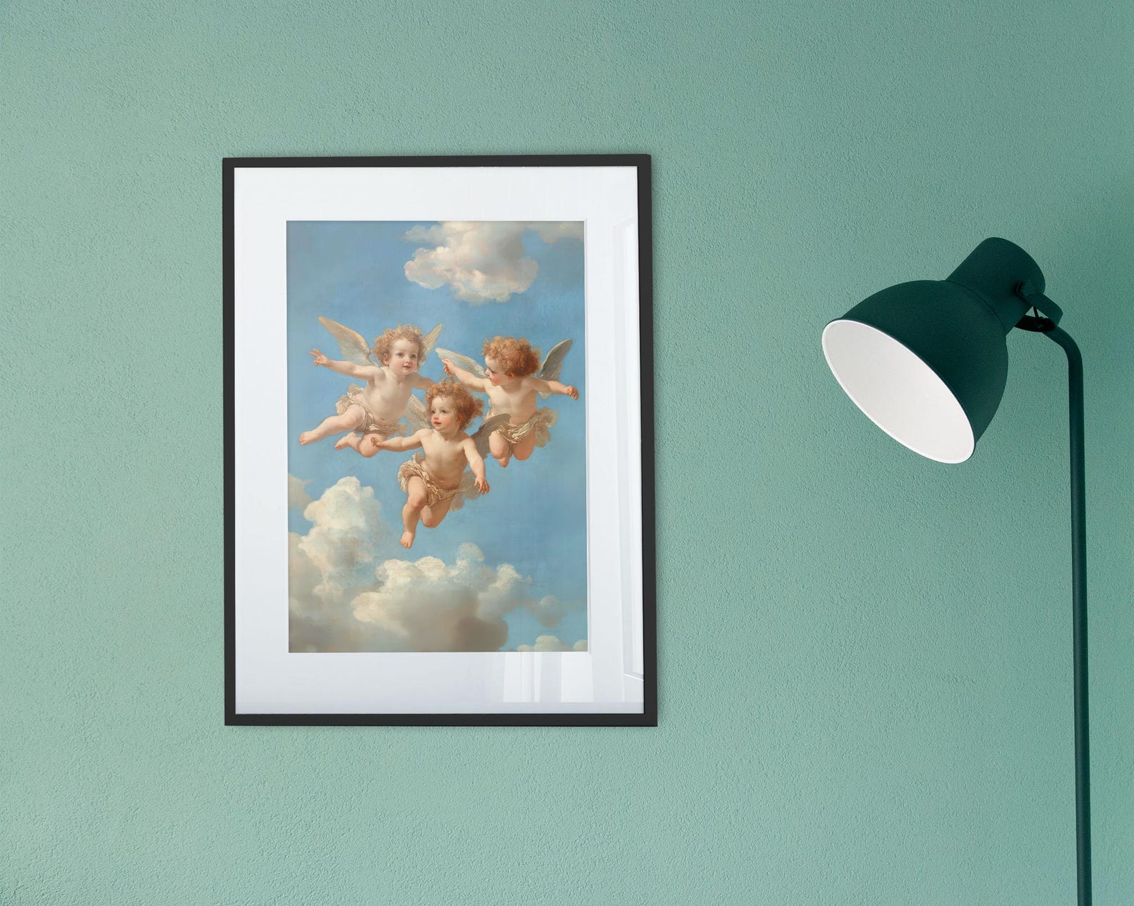 French Academic Cherubs Poster - Victorian Cherubs in Baroque Antique ...