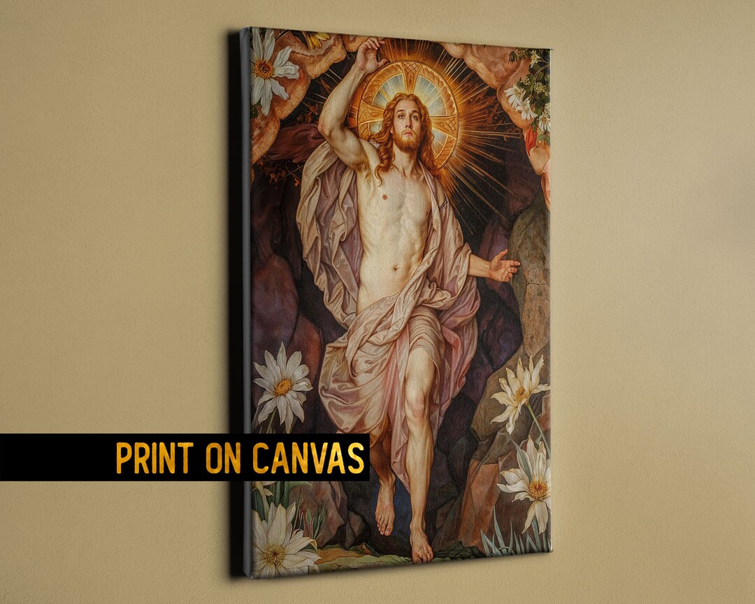 Pre-raphaelite Jesus Christ Painting - Resurrection of the Christ ...