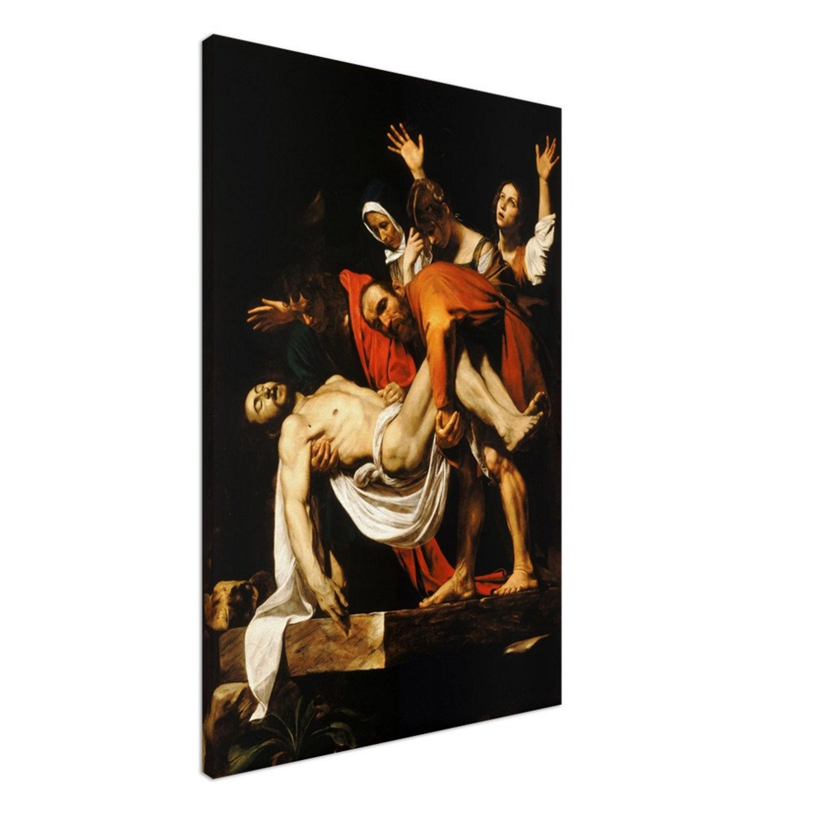 The Entombment of Christ by Caravaggio Canvas Print | Fine Art ...