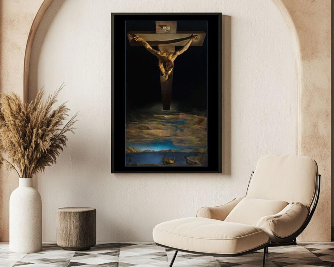 Salvador Dali Christ of Saint John of the Cross Wooden Framed Poster ...
