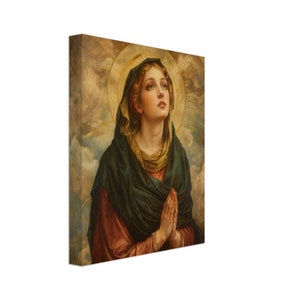 Pre-raphaelite Virgin Mary Painting Canvas Art, Classic Religious ...