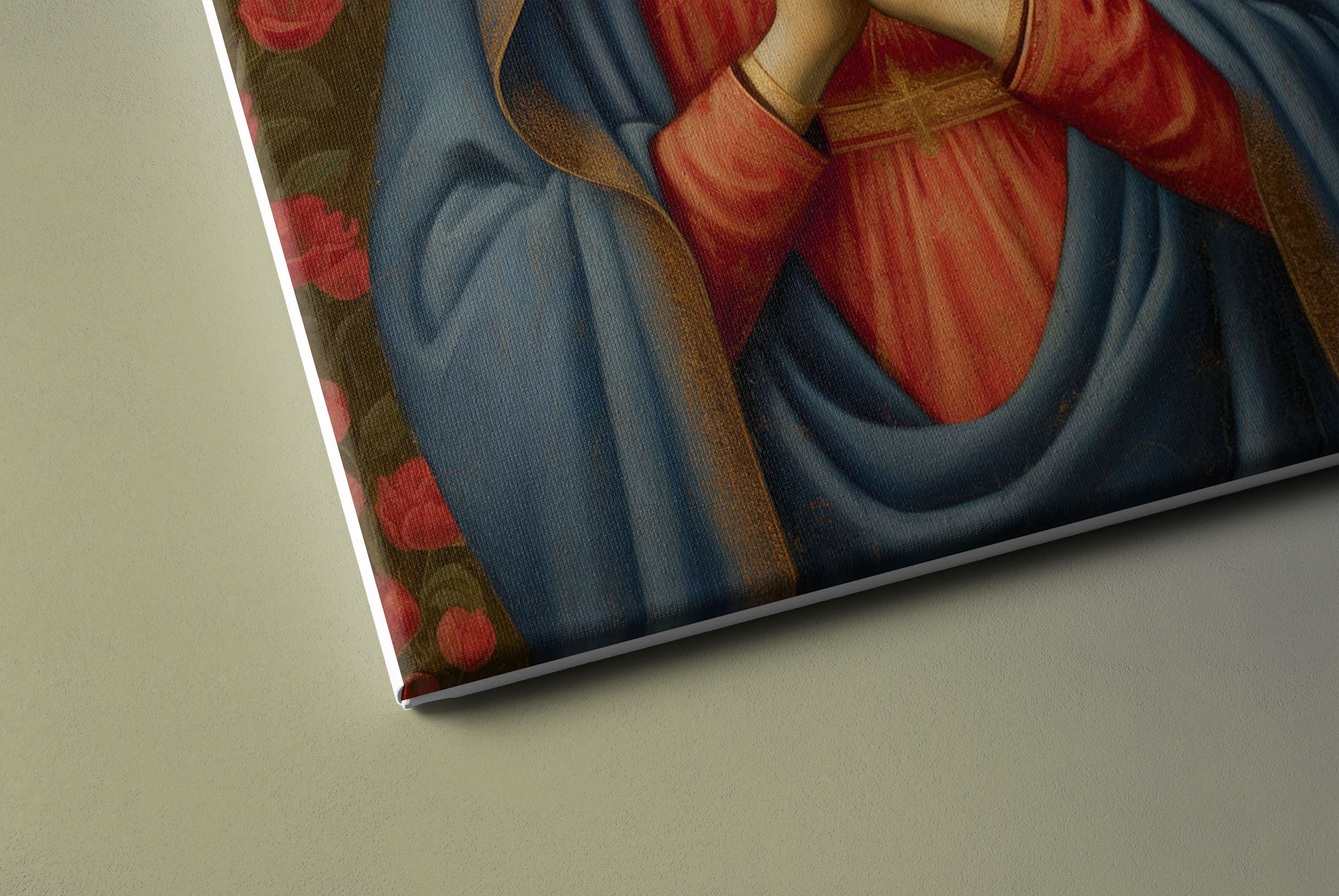 Virgin Mary Medieval Art Canvas - Spiritual Grace Art Italy Medieval ...