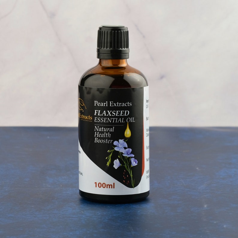 Organic Flaxseed Essential Oil, 100% Pure Linum Usitatissimum, All ...