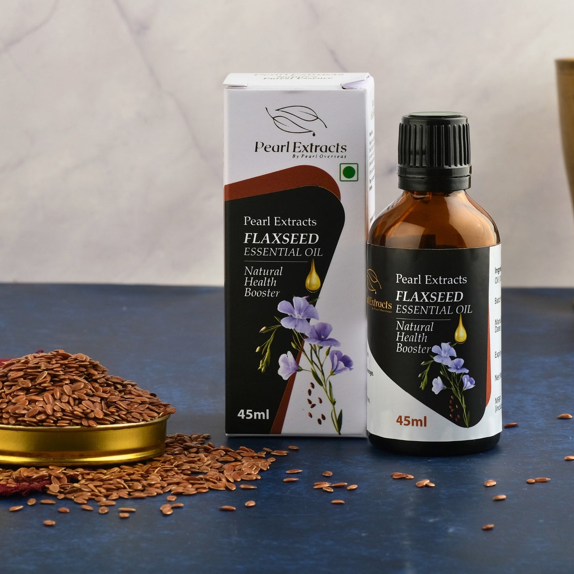 Organic Flaxseed Essential Oil, 100% Pure Linum Usitatissimum, All ...