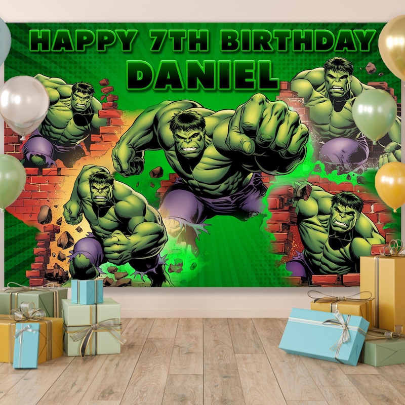 Custom Hulk Backdrop - Etsy