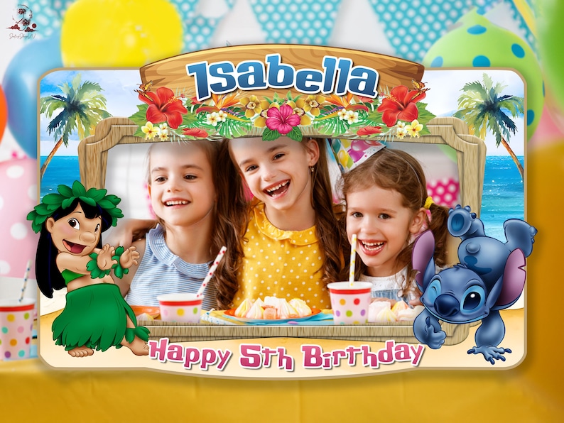 Lilo Stitch Photo Booth Frame, Lilo Stitch Frame, Lilo Stitch Party ...