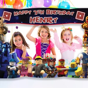 Personalized Roblox Photo Booth Frame, Gamer Photo Booth Frame, Roblox ...