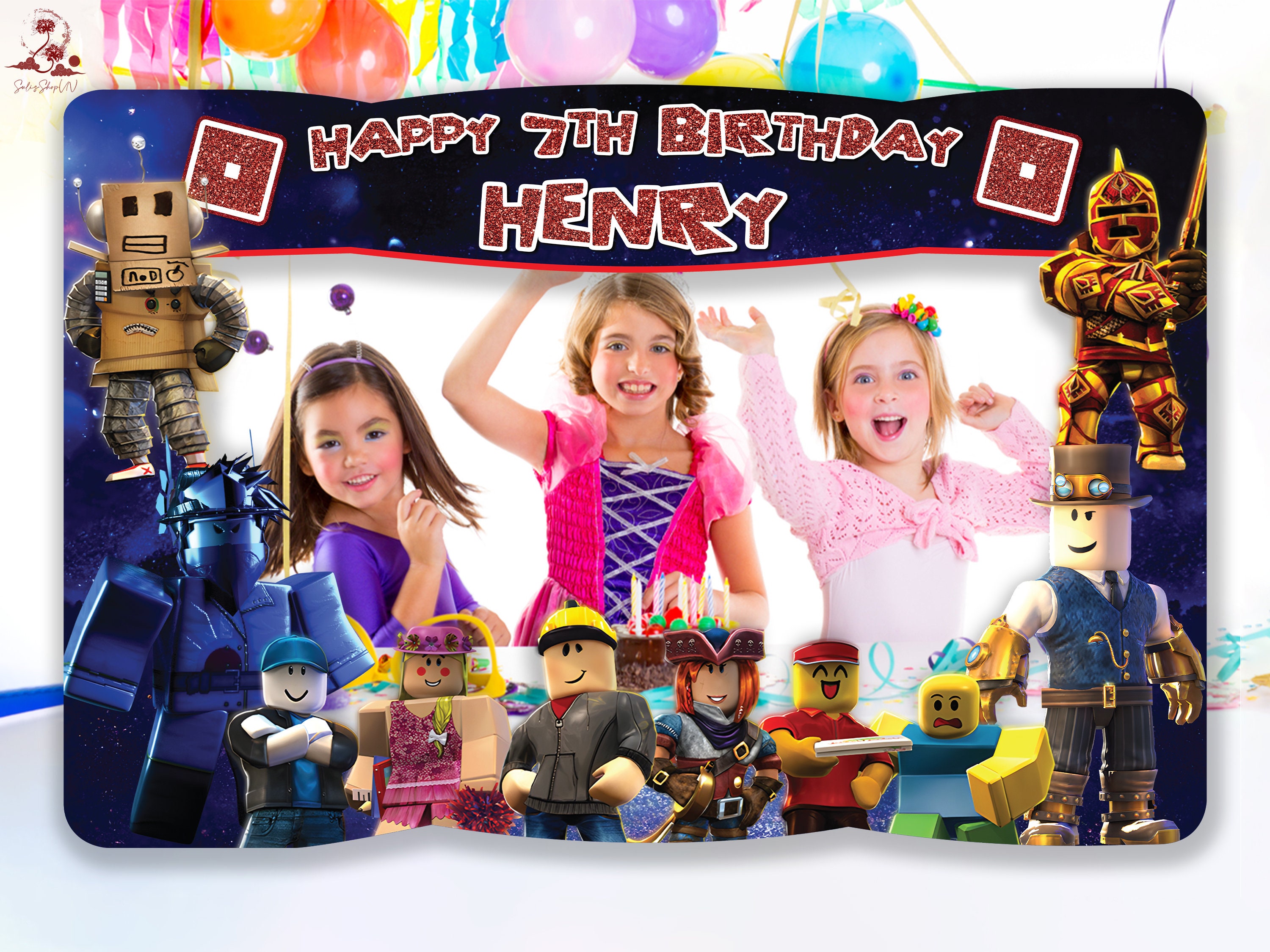 Personalized Roblox Photo Booth Frame, Gamer Photo Booth Frame, Roblox ...