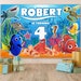 Finding Nemo Birthday Backdrop, Finding Nemo Birthday Party, Finding ...