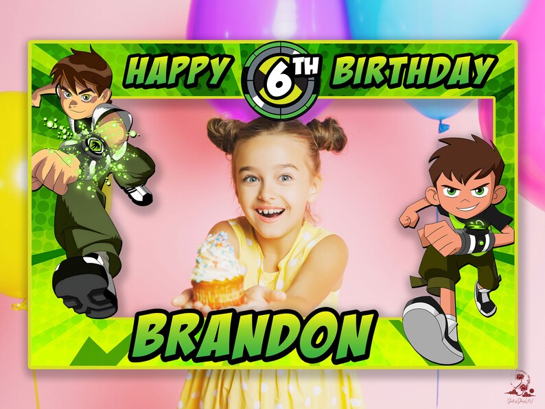 Ben 10 Photo Booth Frame, Ben 10 Frame, Ben 10 Party Decor, Ben 10 ...