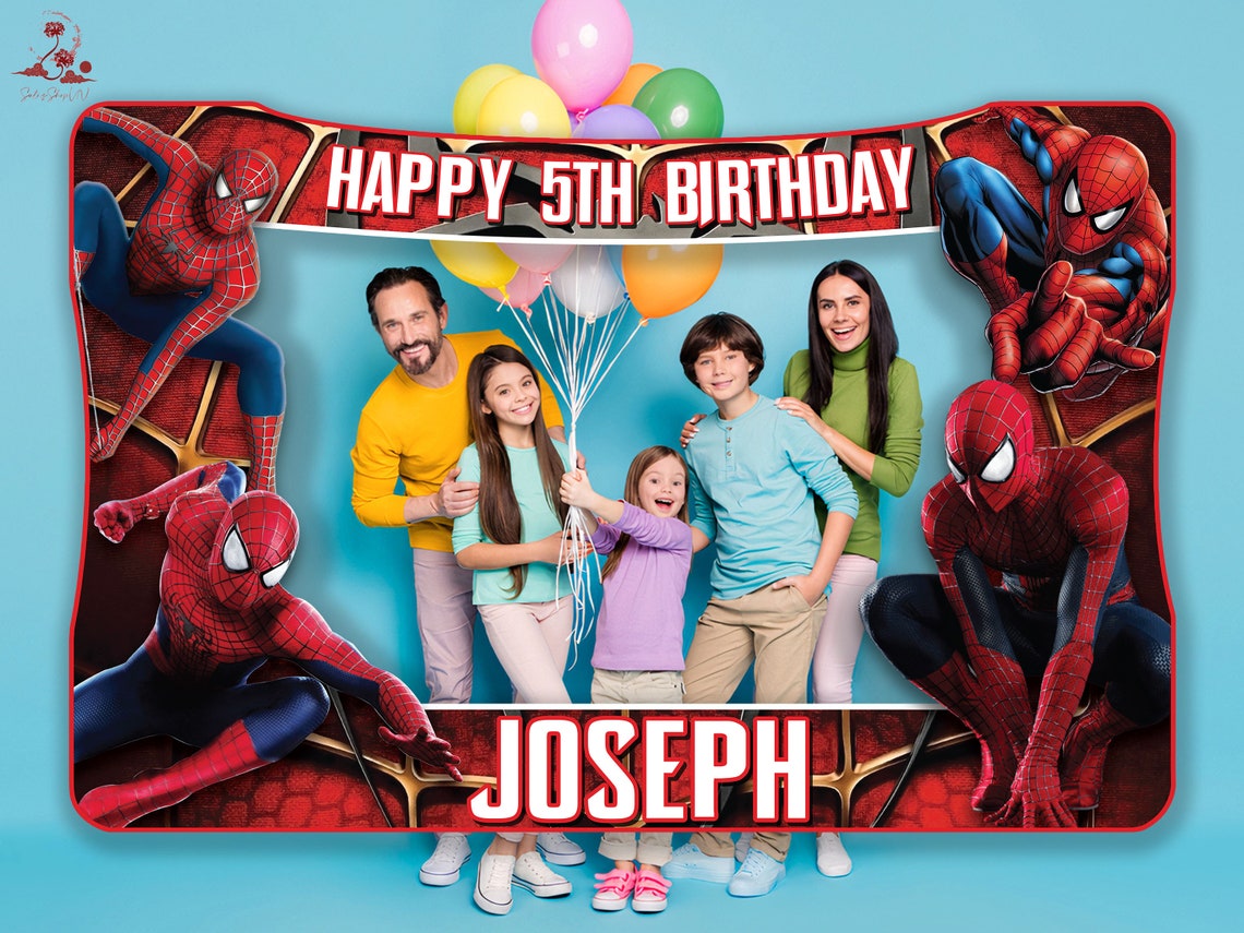 Spiderman Photo Booth Frame, Spiderman Photo Booth, Spiderman Party ...
