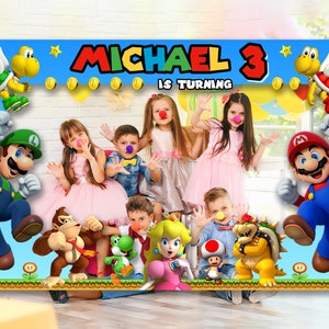 Super Mario Bros Photo Booth Frame, Super Mario Photo Booth Frame ...