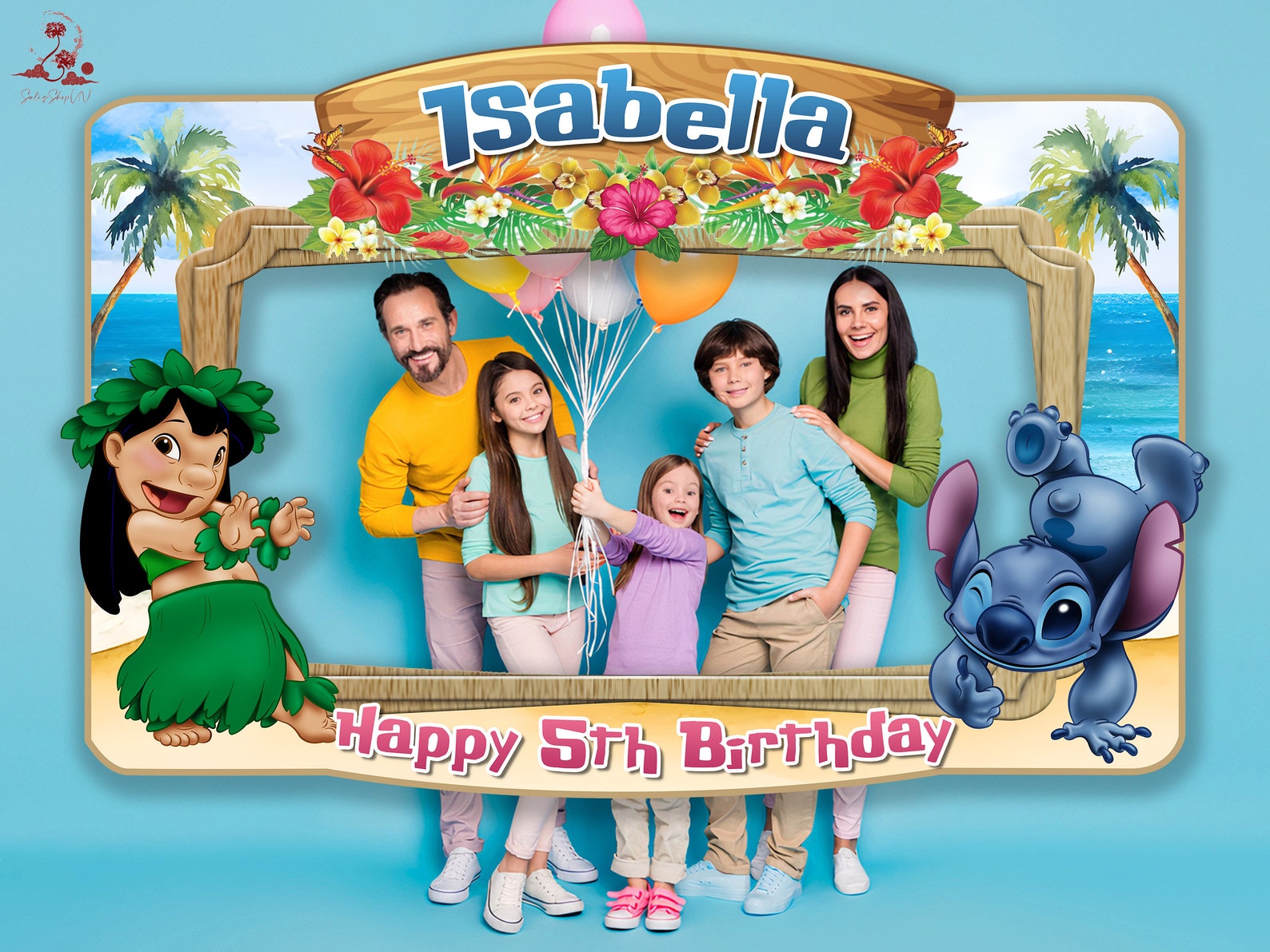 Lilo Stitch Photo Booth Frame, Lilo Stitch Frame, Lilo Stitch Party ...