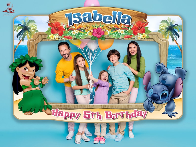 Lilo Stitch Photo Booth Frame, Lilo Stitch Frame, Lilo Stitch Party ...
