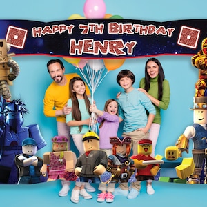 Personalized Roblox Photo Booth Frame, Gamer Photo Booth Frame, Roblox ...