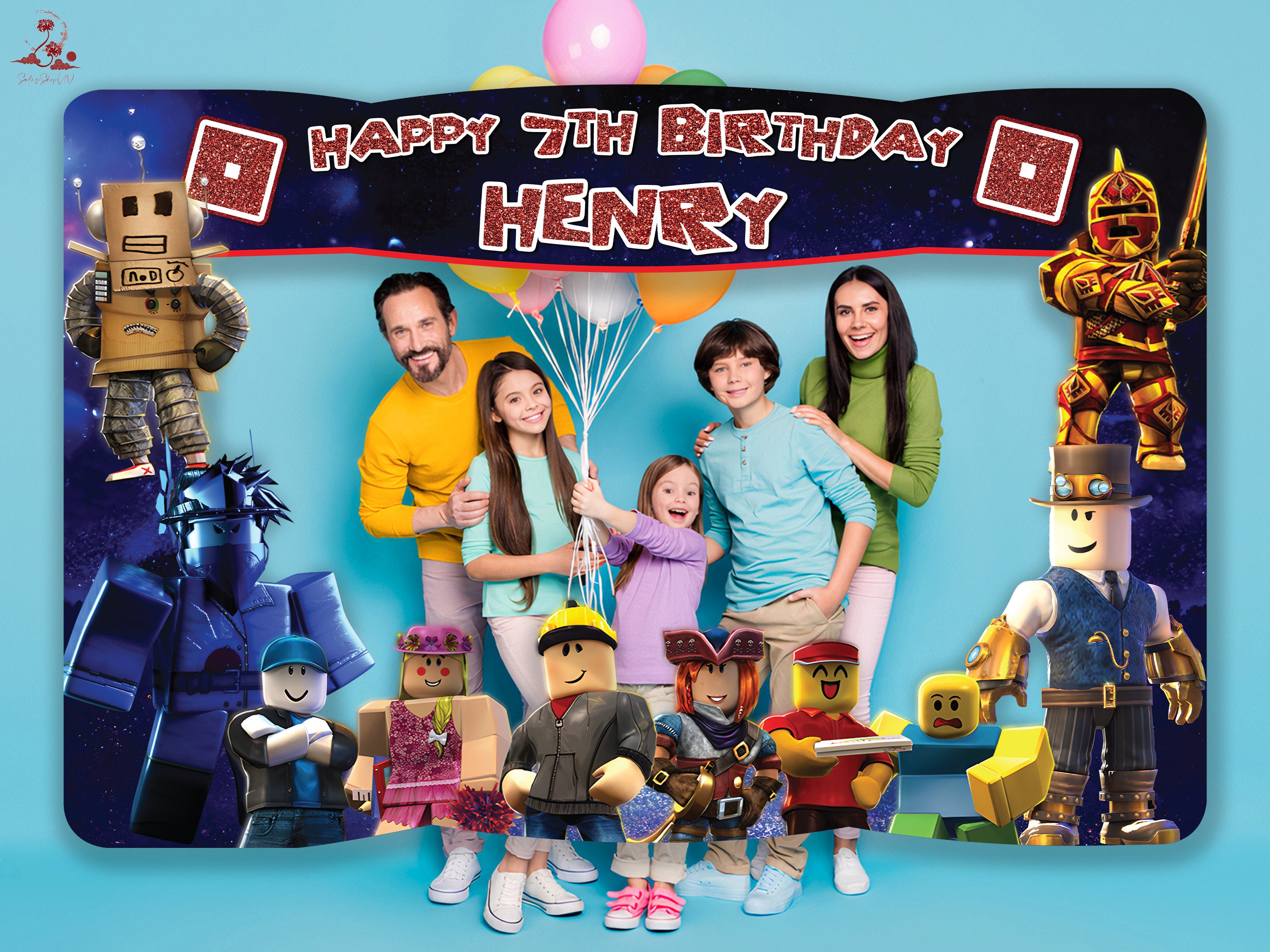 Personalized Roblox Photo Booth Frame, Gamer Photo Booth Frame, Roblox ...