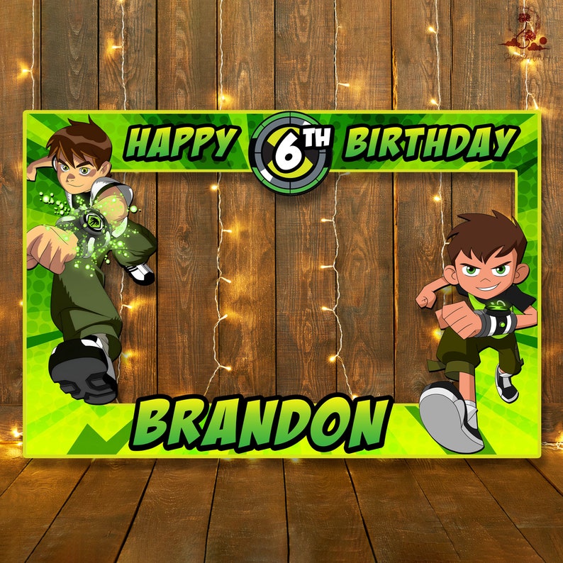 Ben 10 Photo Booth Frame, Ben 10 Frame, Ben 10 Party Decor, Ben 10 ...