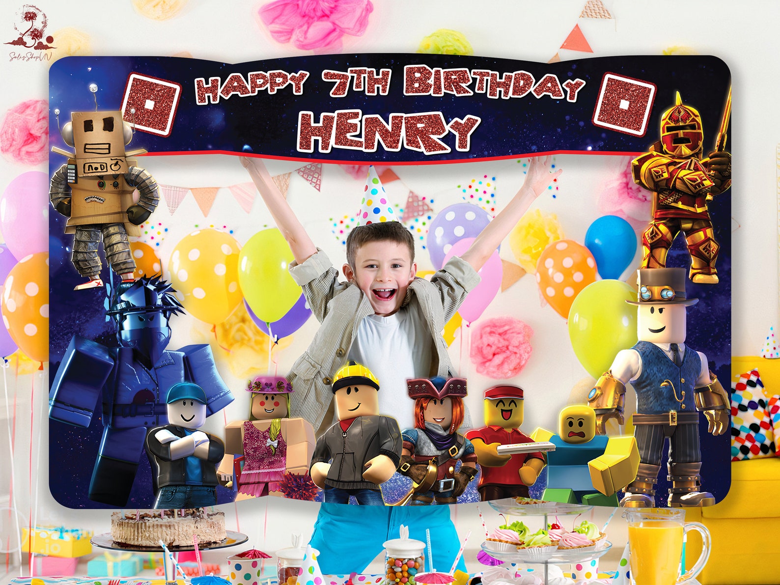 Personalized Roblox Photo Booth Frame, Gamer Photo Booth Frame, Roblox ...