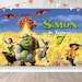 Birthday Backdrop Shrek Theme, Shrek Birthday Backdrop, Shrek Party ...