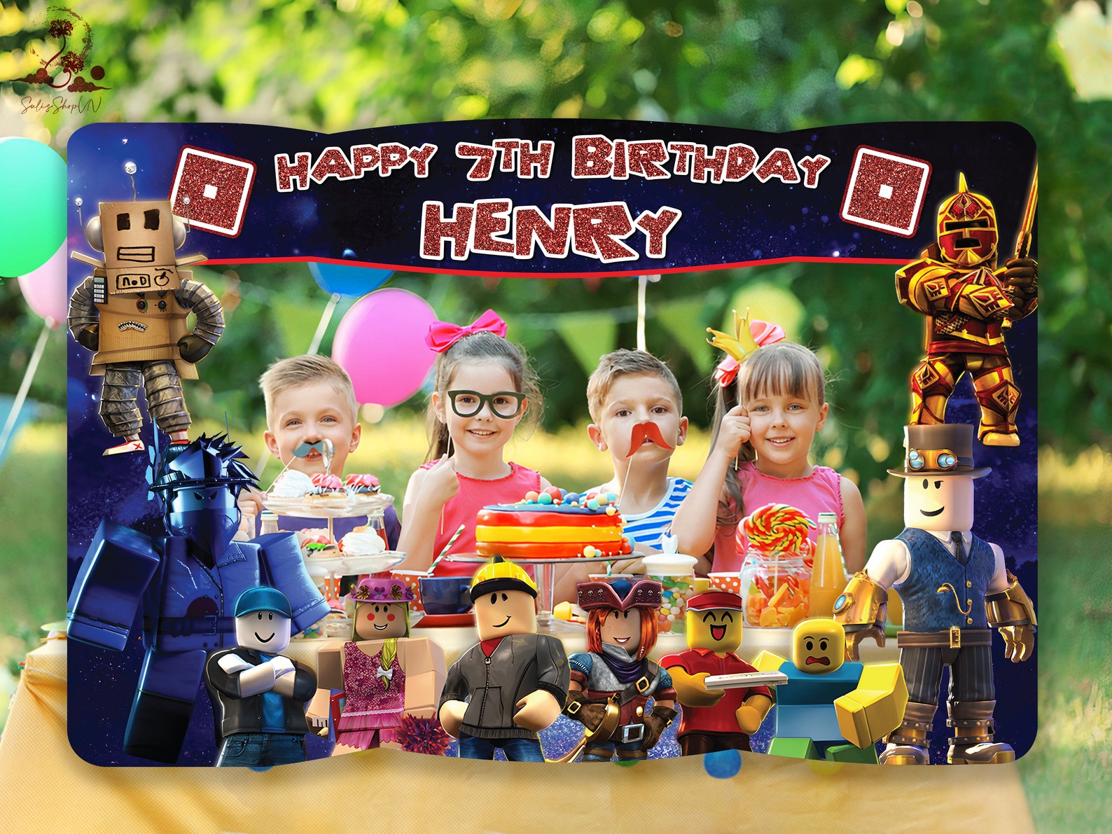 Personalized Roblox Photo Booth Frame, Gamer Photo Booth Frame, Roblox ...