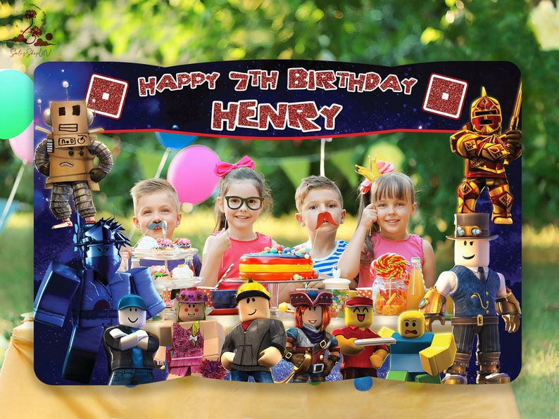 Personalized Roblox Photo Booth Frame, Gamer Photo Booth Frame, Roblox ...