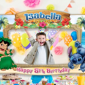 Lilo Stitch Photo Booth Frame, Lilo Stitch Frame, Lilo Stitch Party ...