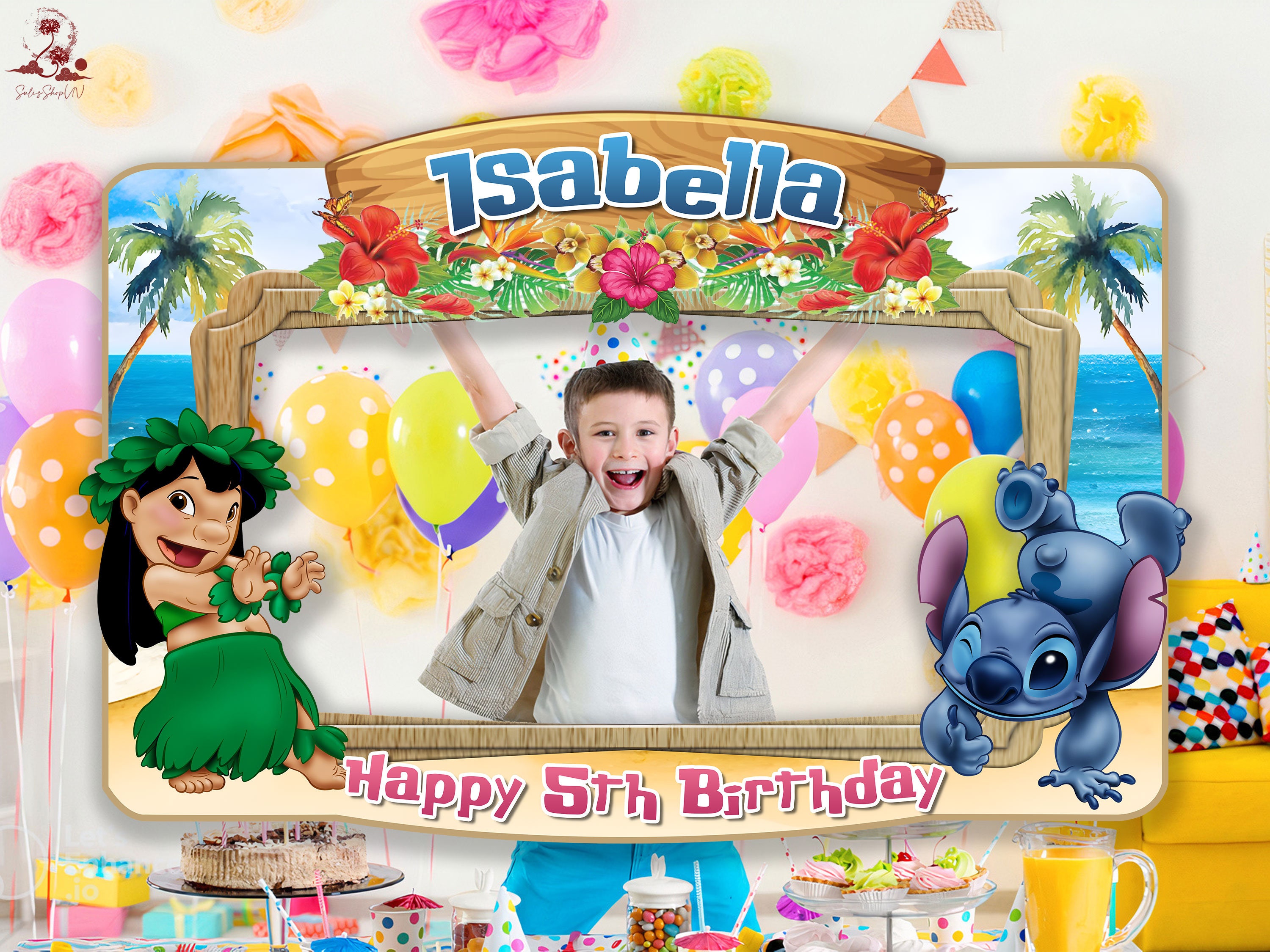 Lilo Stitch Photo Booth Frame, Lilo Stitch Frame, Lilo Stitch Party ...