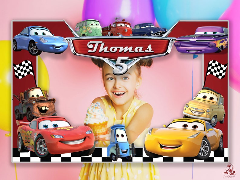 Cars Photo Booth Frame, Cars Frame, Cars Party Decor, Cars Party ...